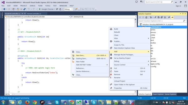 Complete CRUD Operations in MVC 4 Using Entity Framework 5 Without Writing Code